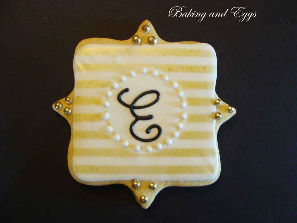 Monogram Birthday Cookies – Baking and Eggs